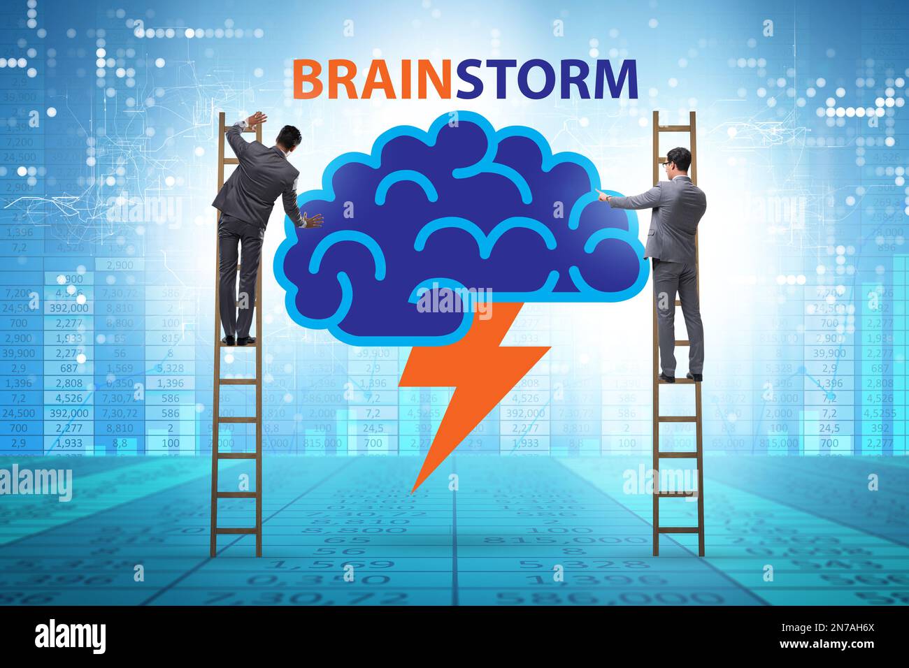 Brainstorming concept as the way of finding solutions Stock Photo - Alamy