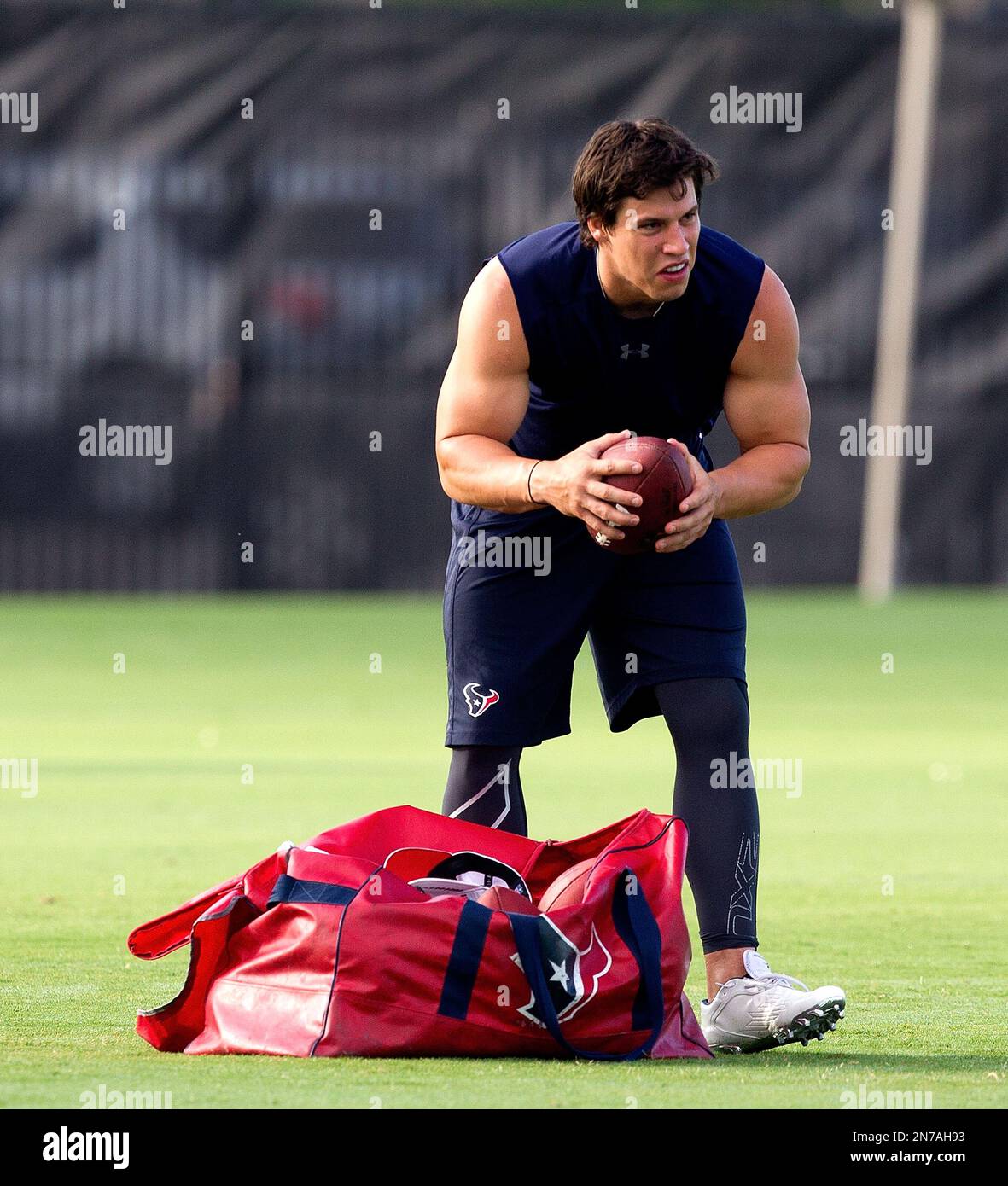 Houston Texans linebacker Brian Cushing during Houston Texans mini-camp ... Houston Texans linebacker Brian Cushing during Houston Texans mini-camp ...