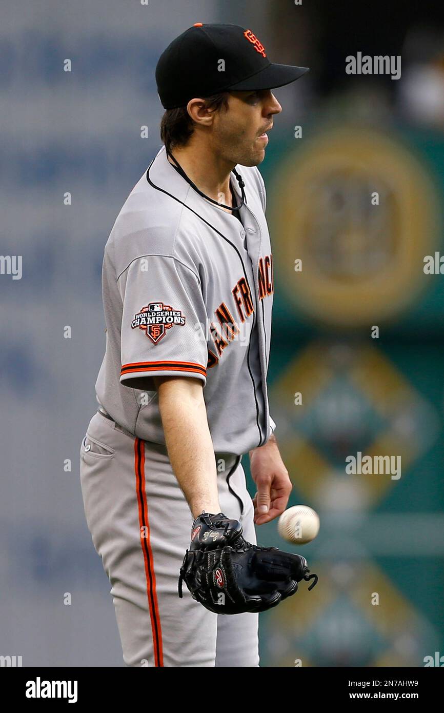 San Francisco Giants starting pitcher Barry Zito (75) plays in the ...