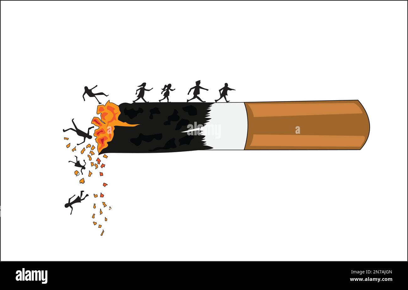 Anti smoking poster Stock Vector Images - Alamy