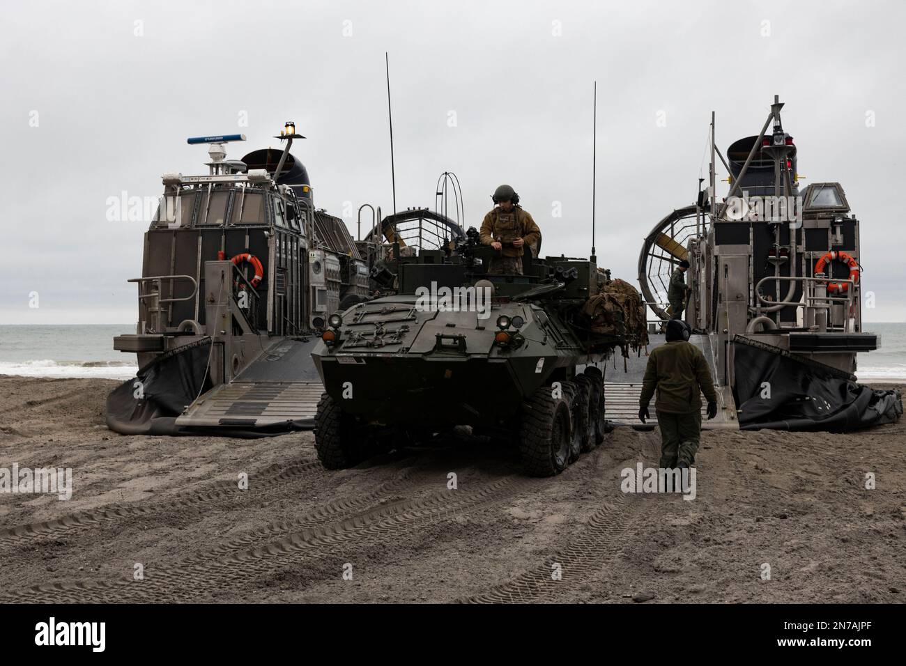 A U.S. Marine Corps Light Armored Vehicle assigned to the Battalion ...