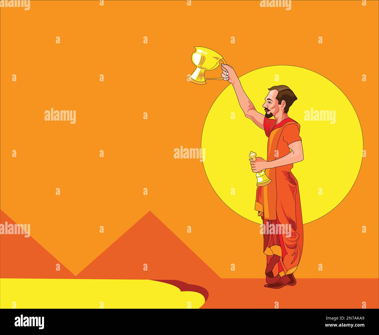 Varanasi vector illustration Stock Vector Image & Art - Alamy