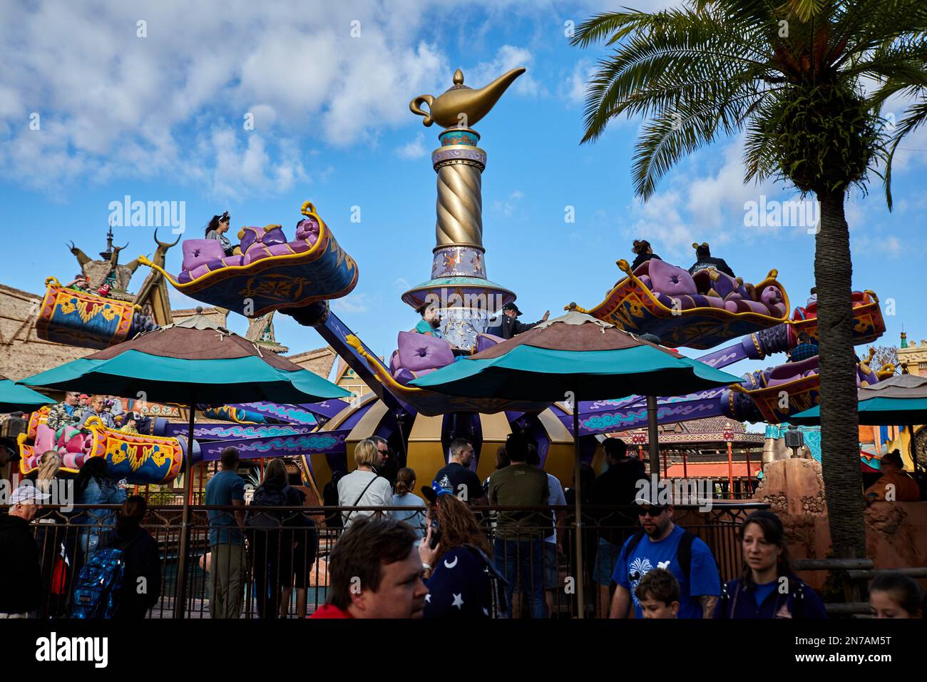 Bay Lake, FL, USA. February 03, 2023: Magic Kingdom weekends walk in ...