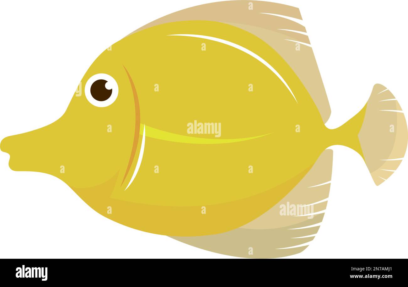 yellow fish icon Stock Vector Image & Art - Alamy