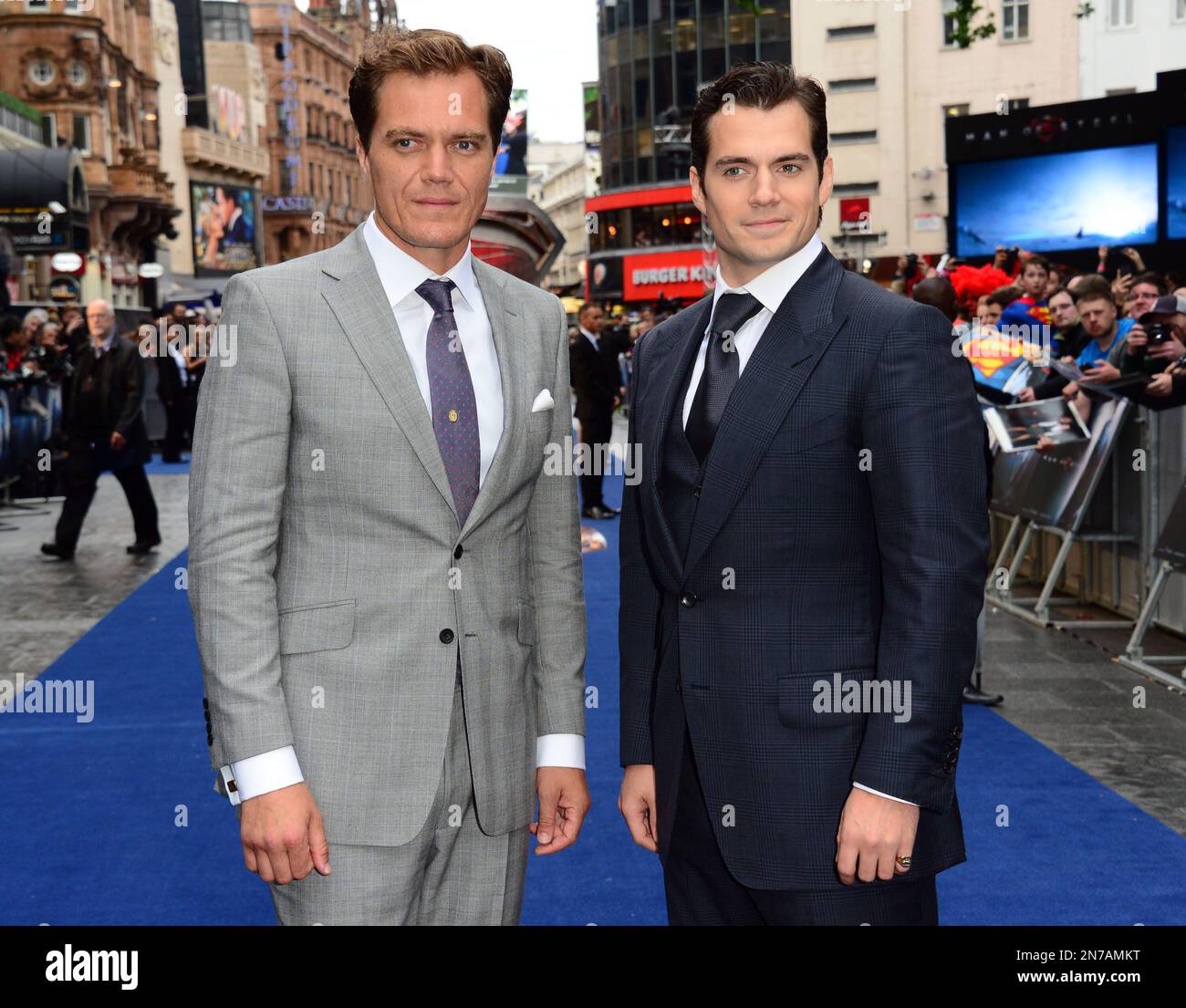 Michael Shannon and Henry Cavill arrive at the European Premiere of ...