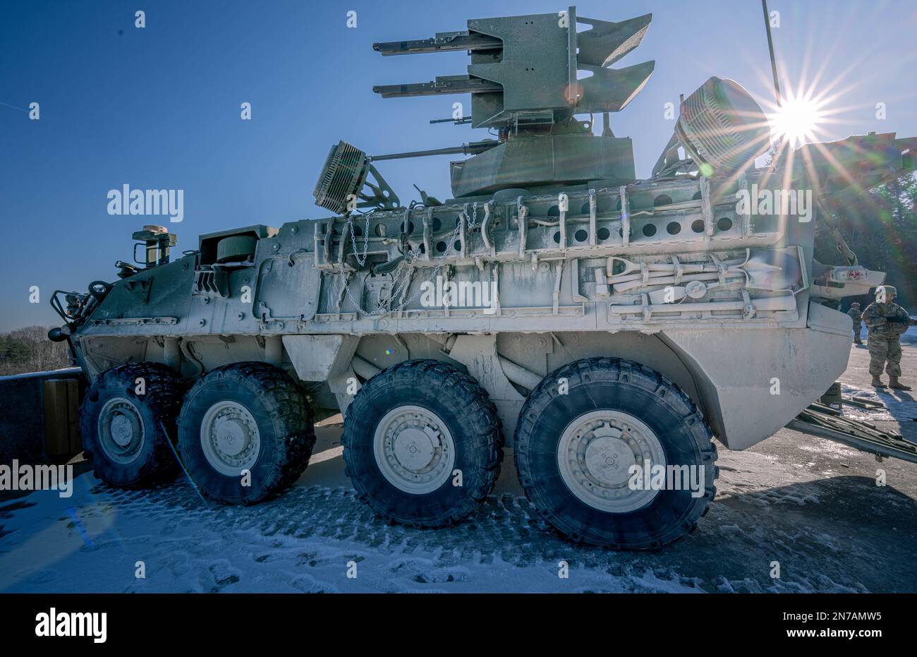 U.S. Army air defenders with Alpha Battery, 5th Battalion, 4th Air ...