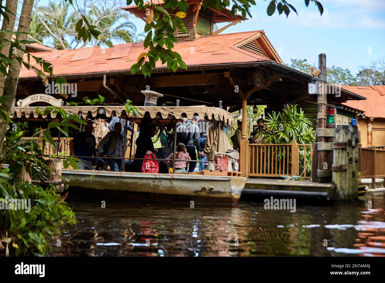 Bay Lake, FL, USA. February 03, 2023: Magic Kingdom weekends walk in ...
