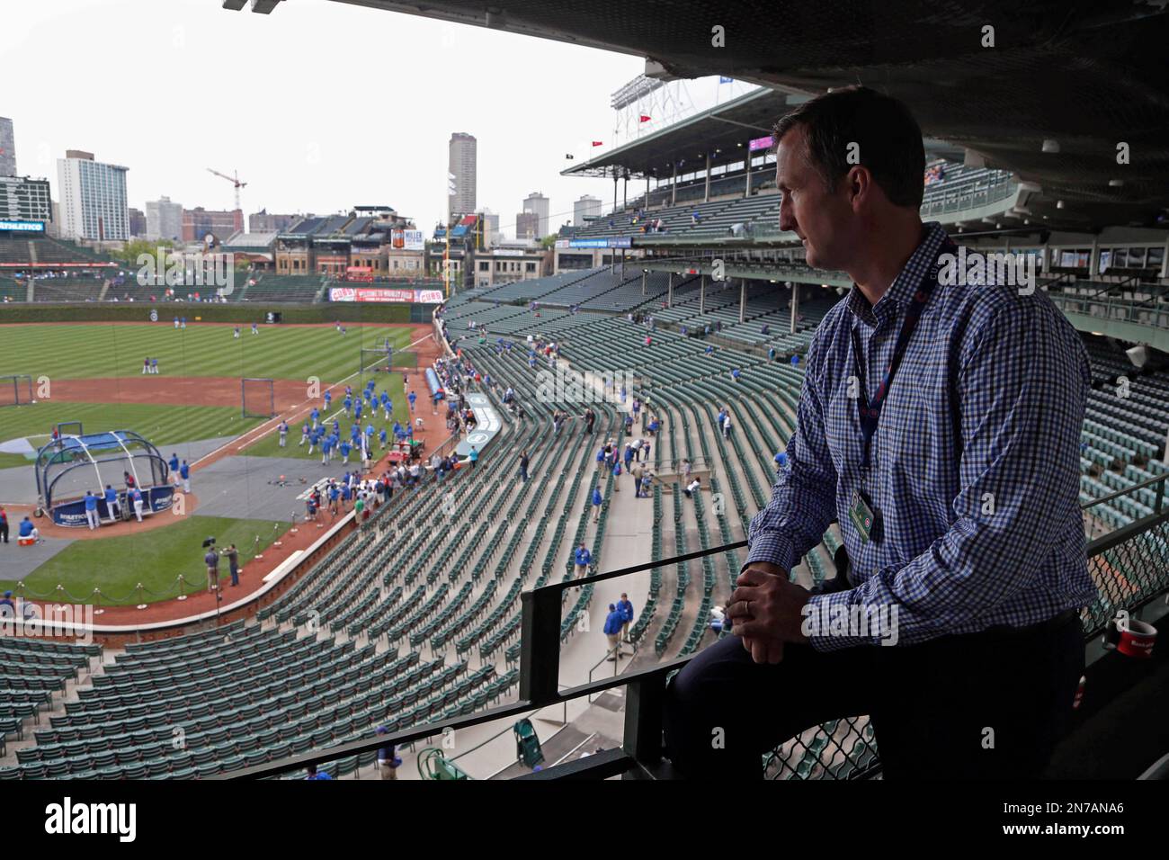In this May 17, 2013 photo, Crane Kenney, the Chicago Cubs' president ...