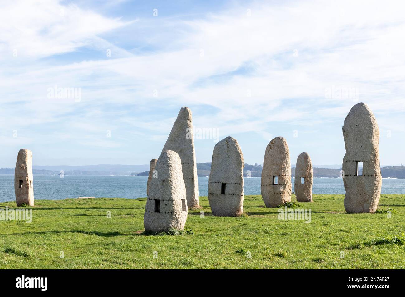 Menhirs, a coruña, spain hi-res stock photography and images - Alamy