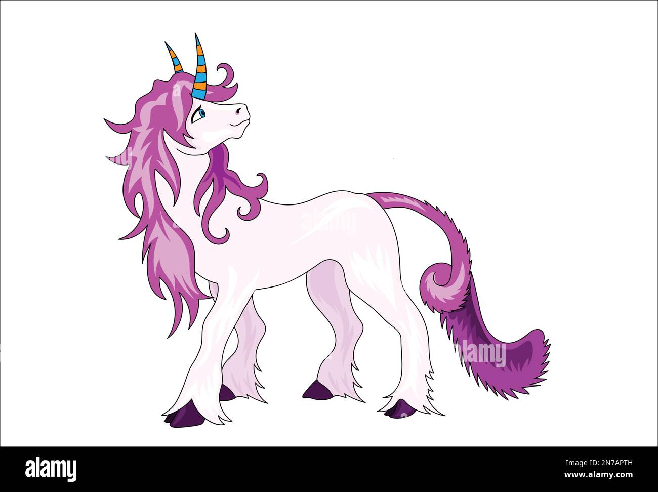 Unicorn birthday party Stock Vector Images - Alamy