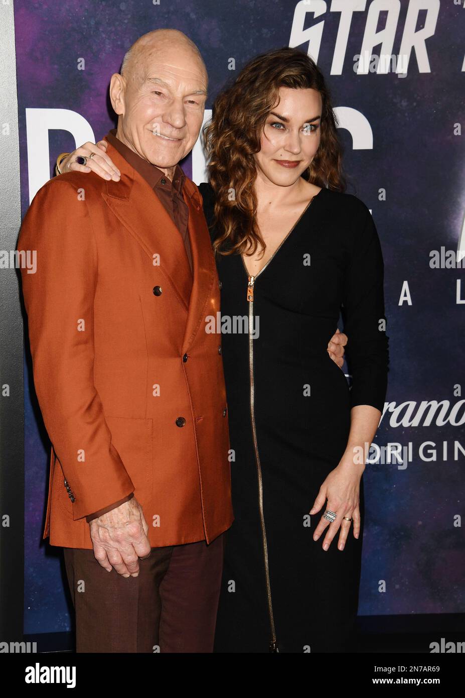 HOLLYWOOD, CALIFORNIA - FEBRUARY 09: (L-R) Sir Patrick Stewart and ...