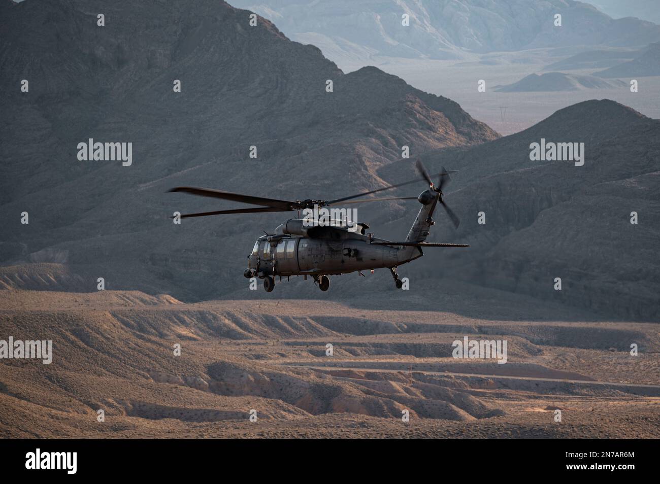 An HH-60G Pave Hawk assigned to the 55th Rescue Squadron, Davis-Monthan ...