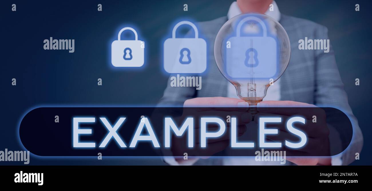 Writing displaying text Examples. Concept meaning photo Sample Model to follow Guide Explanation ...