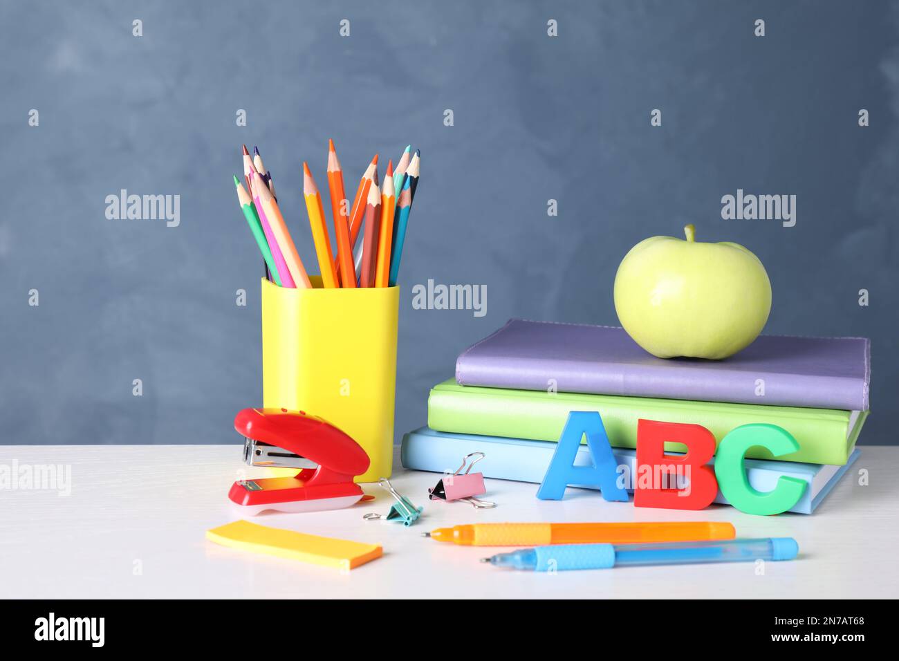 School stationary food hi-res stock photography and images - Alamy