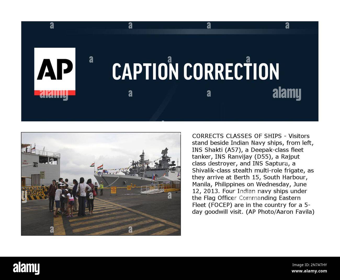 CORRECTS CLASSES OF SHIPS - Visitors stand beside Indian Navy ships ...