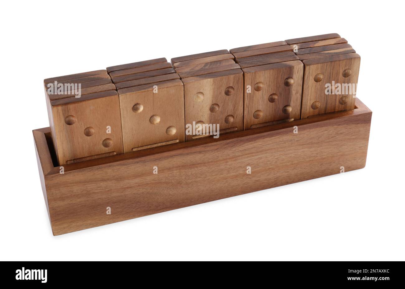 Set of domino tiles isolated on white Stock Photo - Alamy