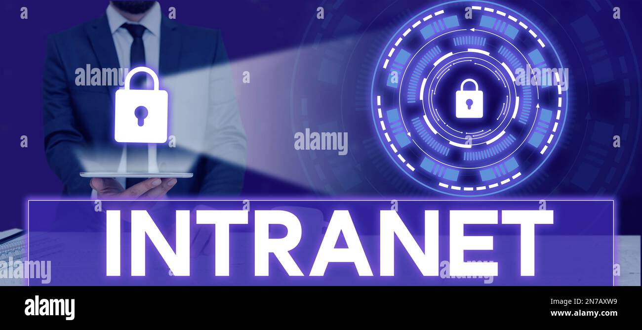 Inspiration showing sign Intranet. Concept meaning local or restricted ...