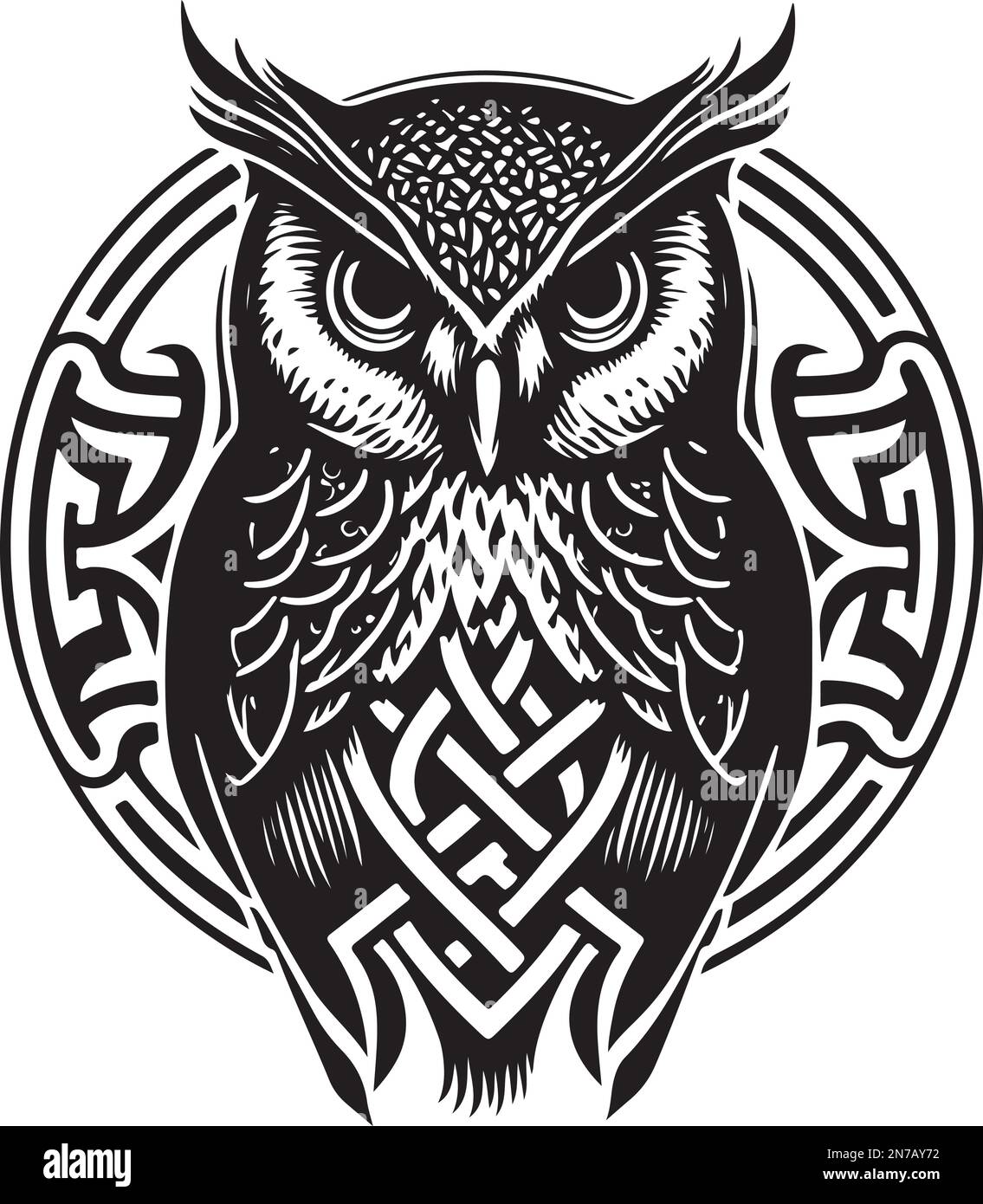 Tribal Owl Head