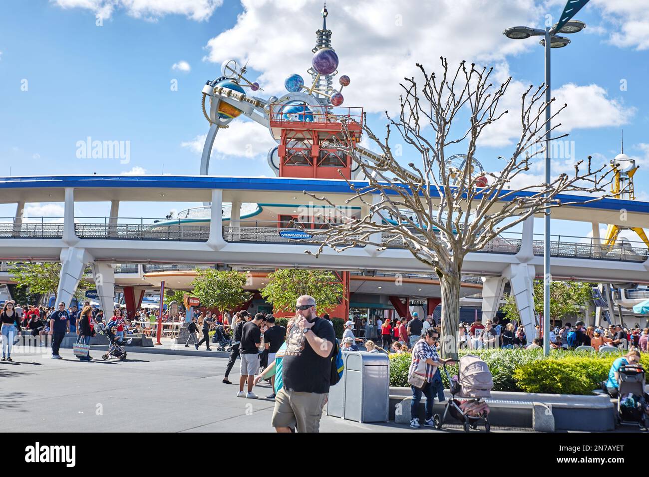 Bay Lake, FL, USA. February 03, 2023: Magic Kingdom weekends walk in ...