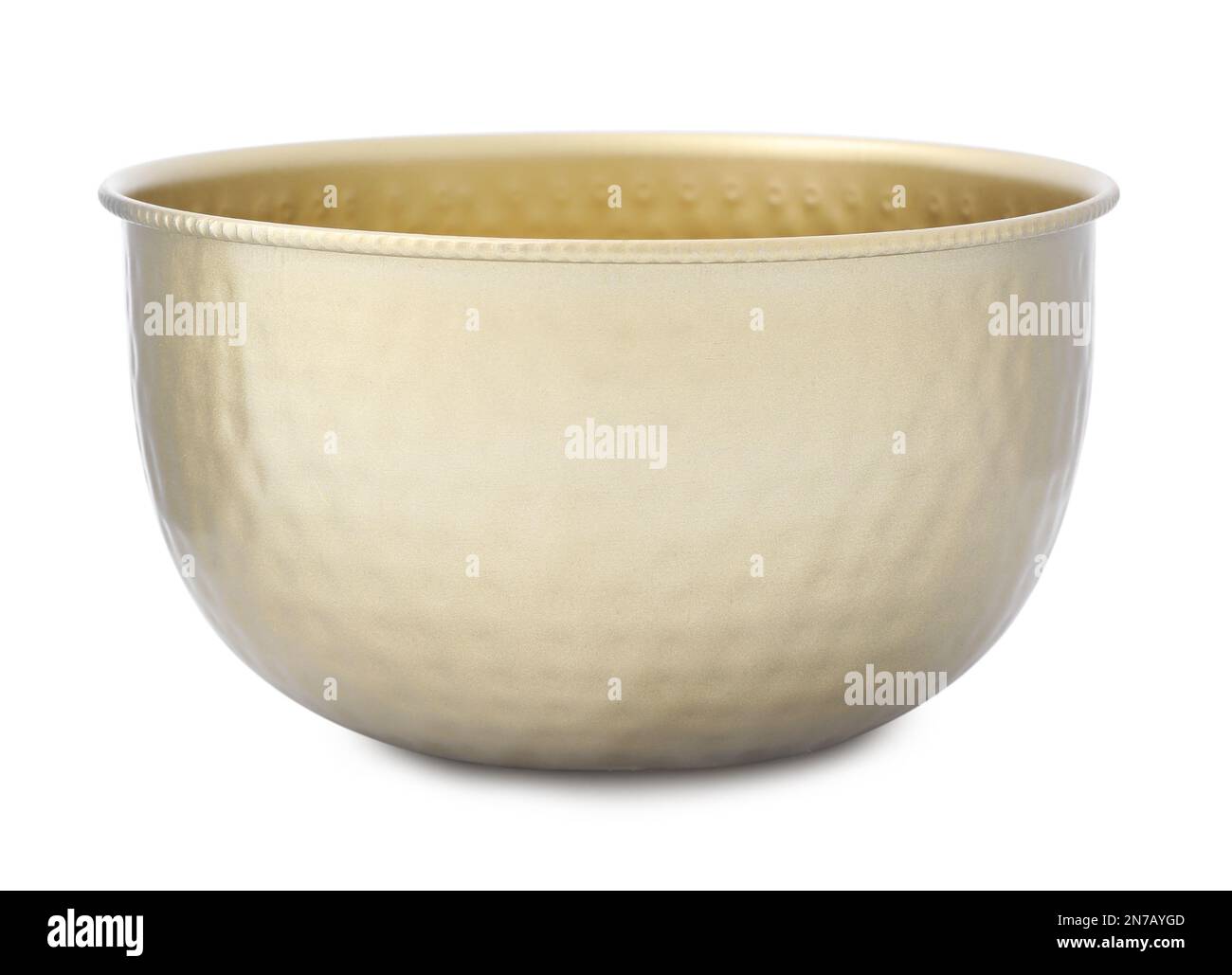 Golden serving bowl Cut Out Stock Images & Pictures - Alamy