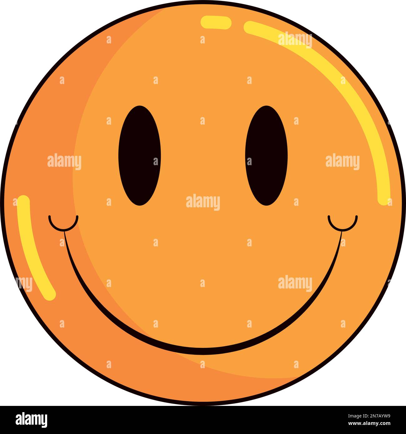 smiley emoji retro icon Stock Vector Image & Art - Alamy