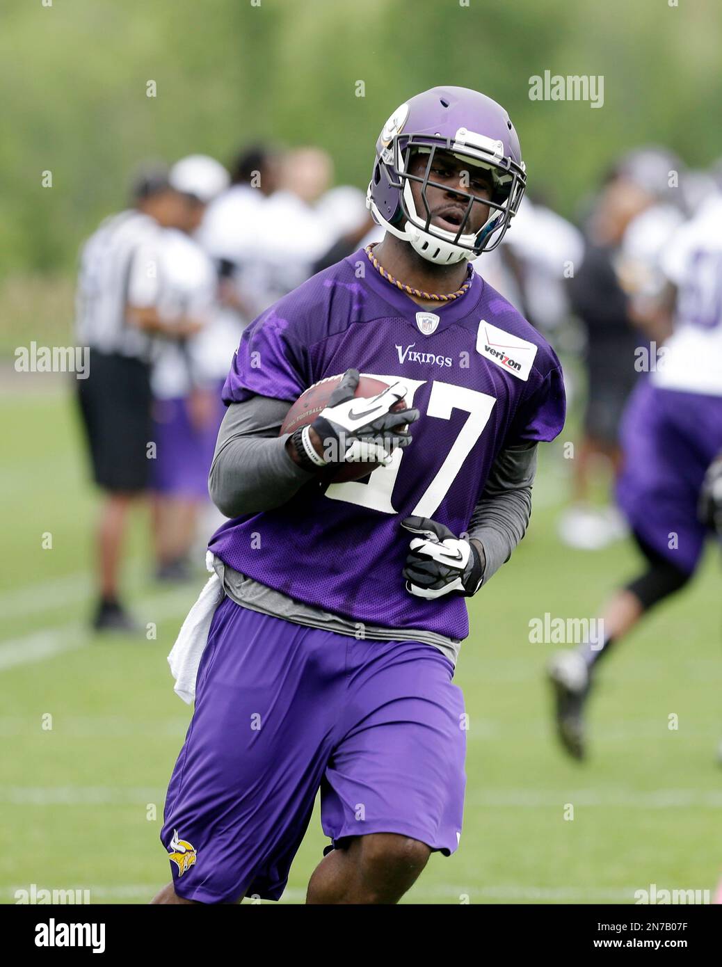 Minnesota Vikings wide receiver LaMark Brown (87) is shown during ...