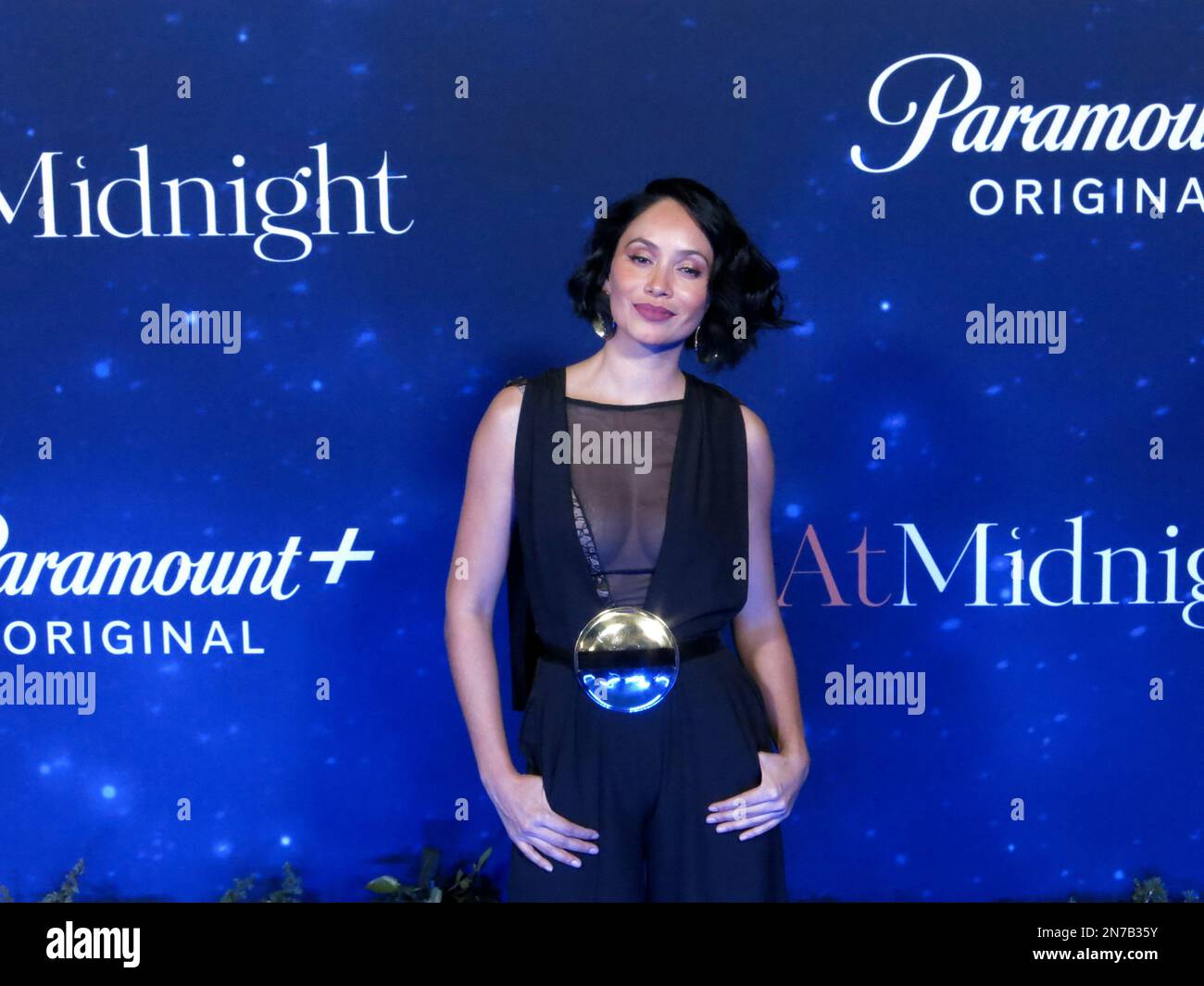 Mexican actress Maya Zapata poses on the red carpet at the "At Midnight ...