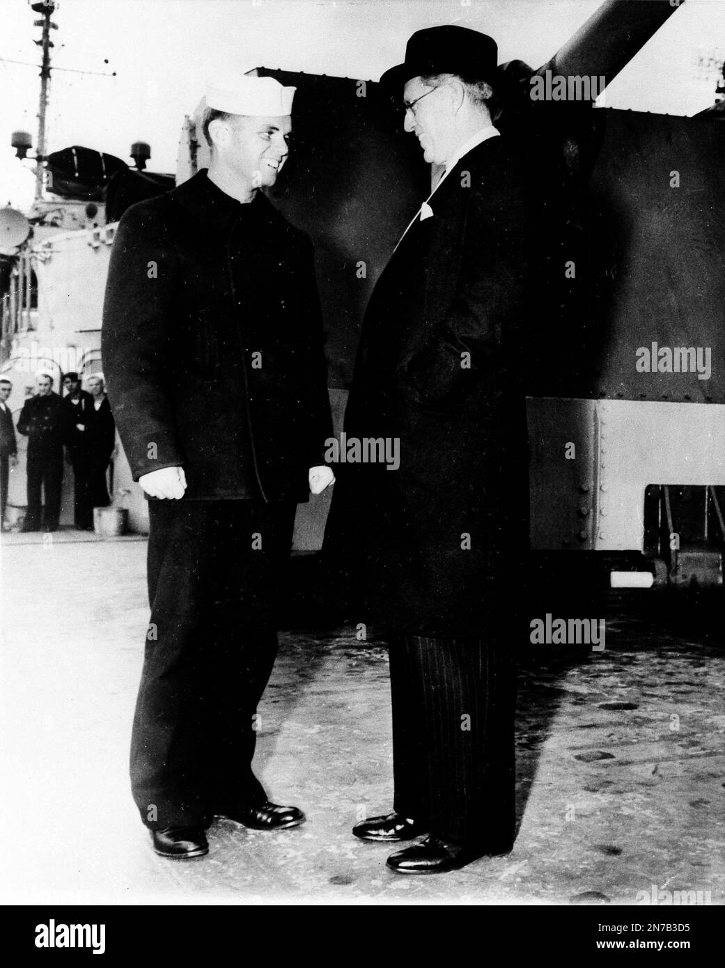 Robert F. Kennedy is shown at age 17 being sworn in as a naval aviation ...