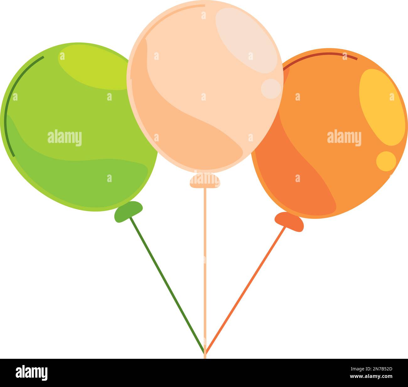 Balloons in irish colors Stock Vector Images - Alamy