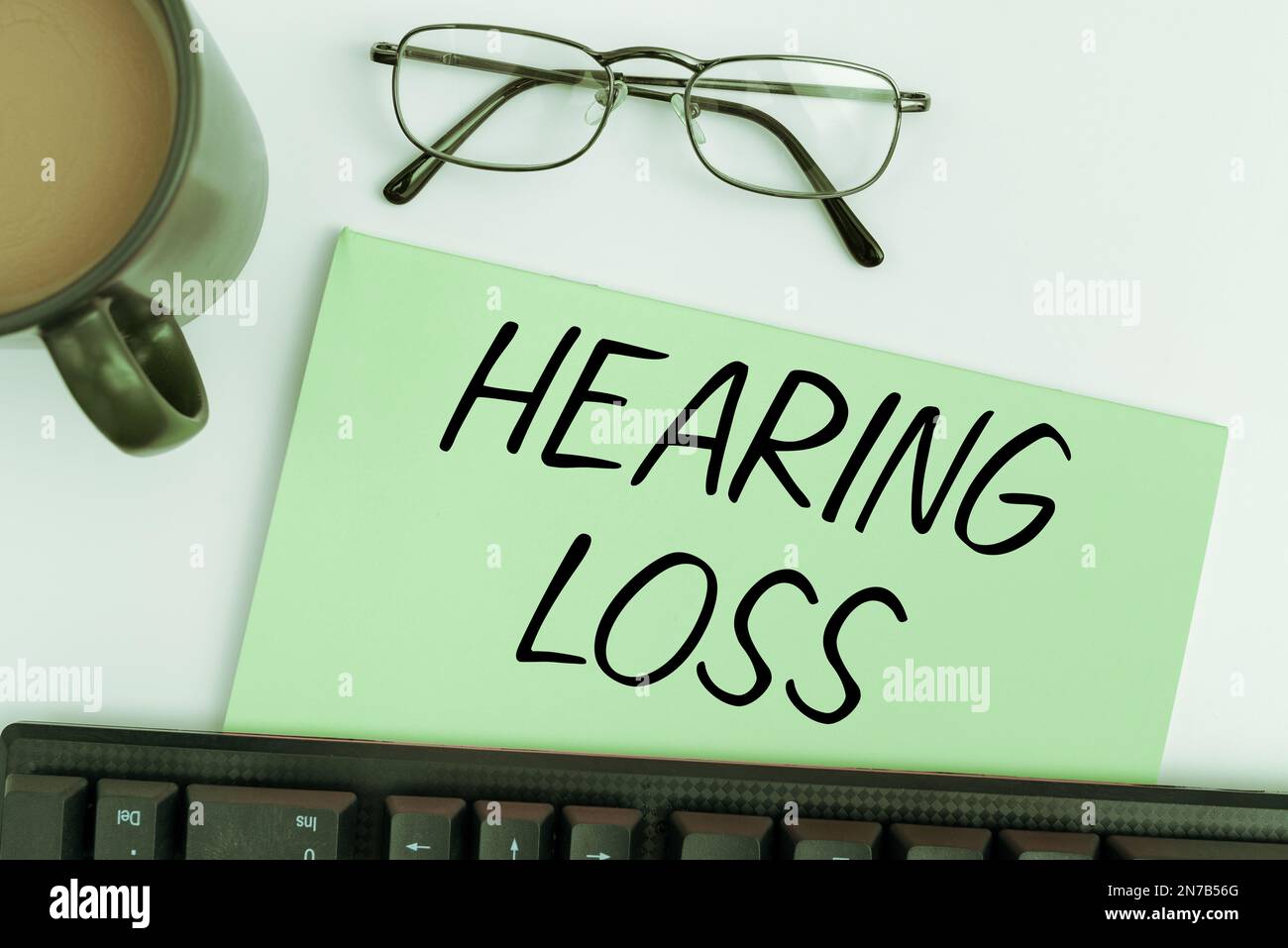 Writing displaying text Hearing Loss. Internet Concept is partial or ...
