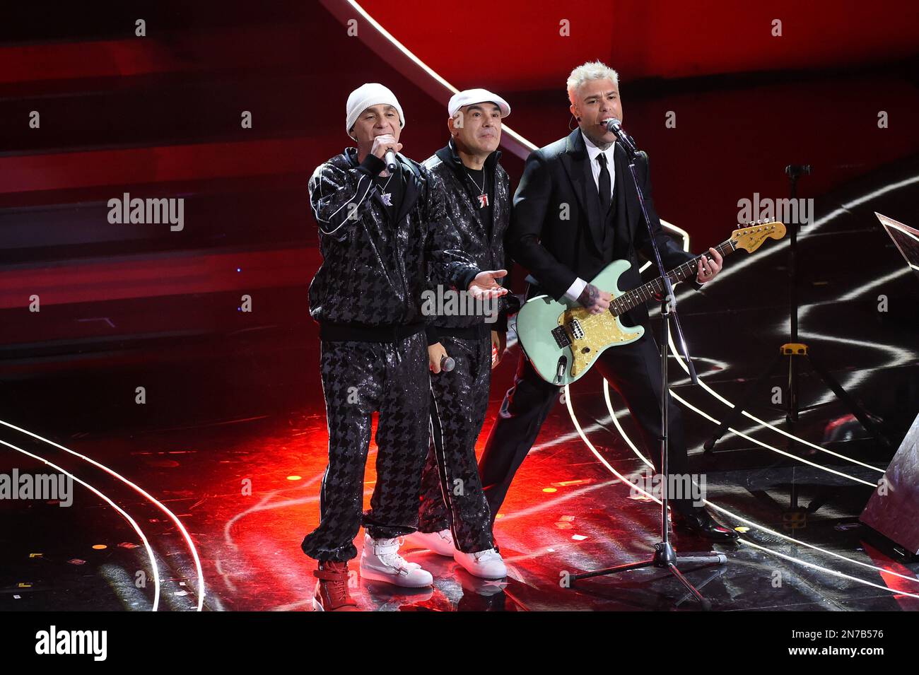 The sanremo festival fedez hi-res stock photography and images - Alamy