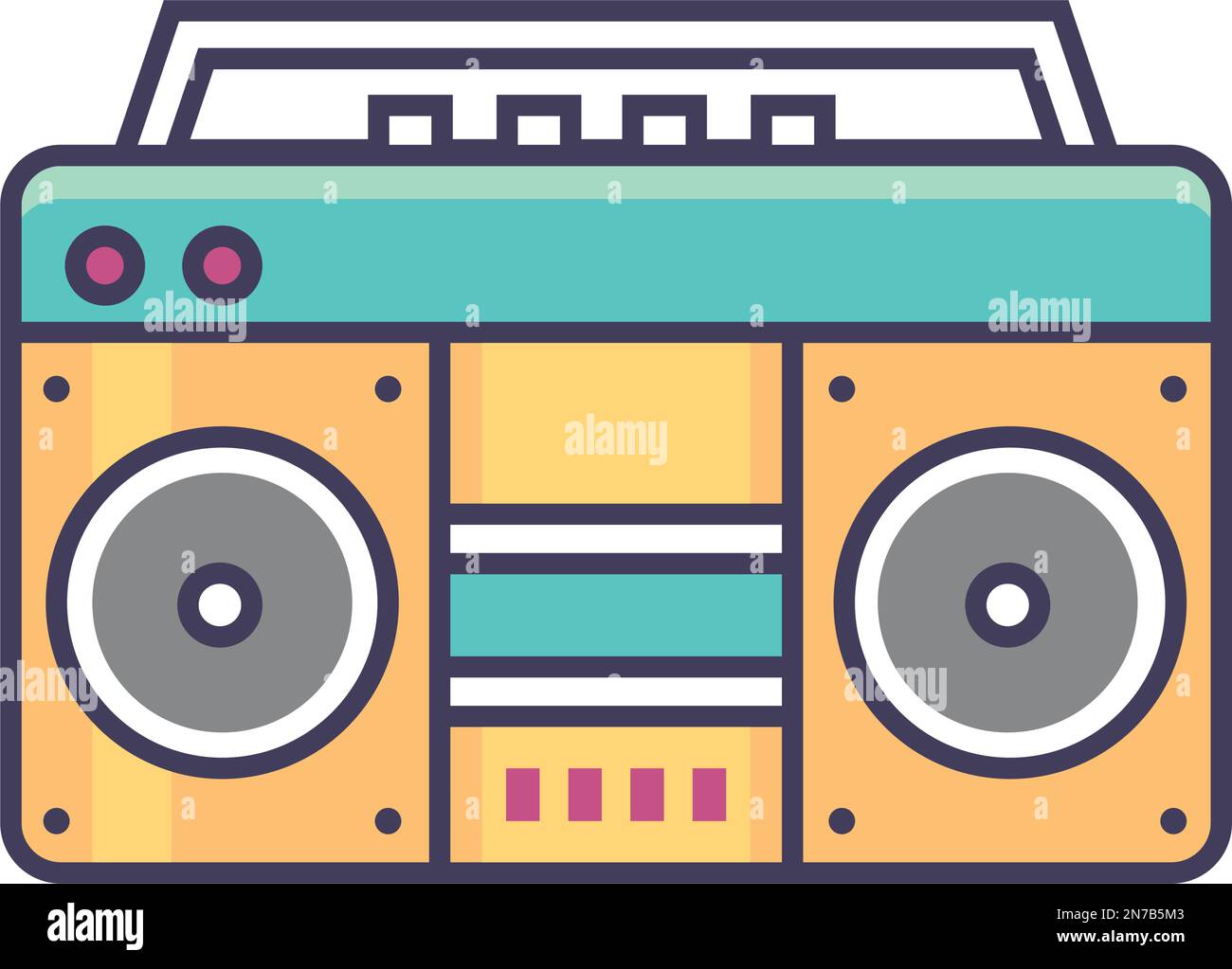 radio 90s pop art Stock Vector Image & Art - Alamy