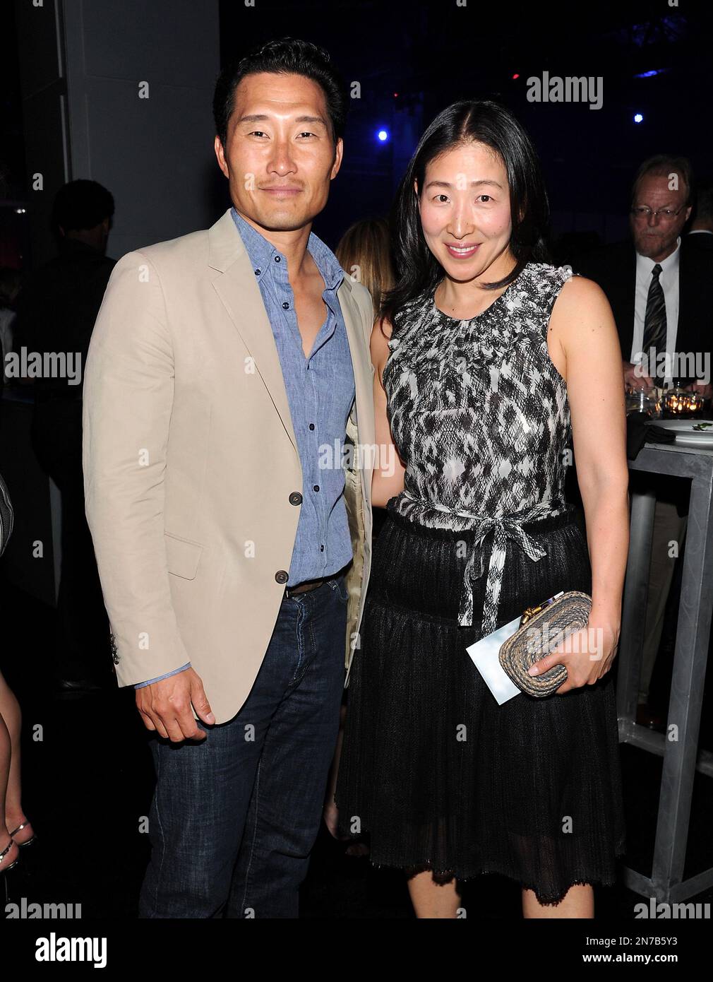 Actor Daniel Dae Kim and wife Mia attend the "Man Of Steel" world ...