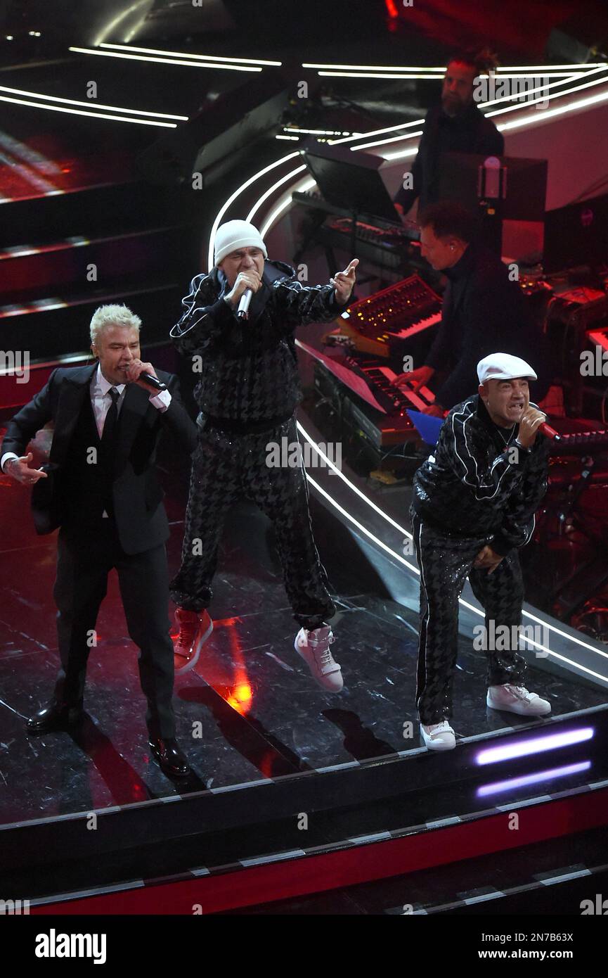 The sanremo festival fedez hi-res stock photography and images - Alamy