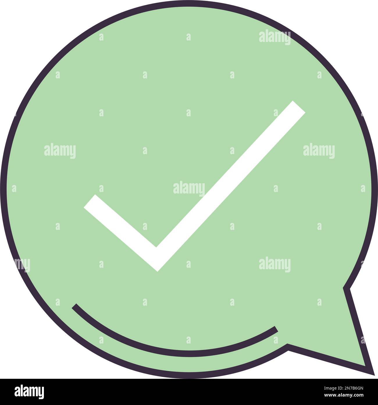 check mark social media Stock Vector Image & Art - Alamy