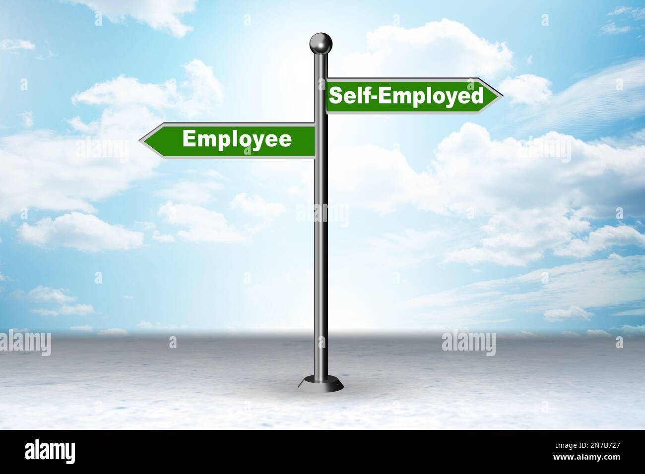 Self employed road sign hi-res stock photography and images - Alamy