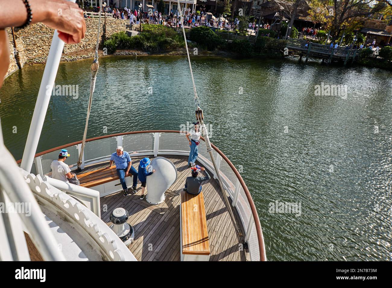 Bay Lake, FL, USA. February 03, 2023: Magic Kingdom weekends walk in ...