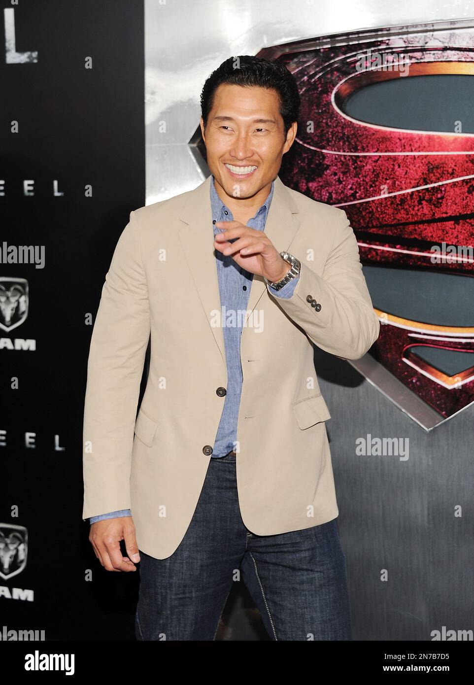 Actor Daniel Dae Kim attends the "Man Of Steel" world premiere at Alice ...