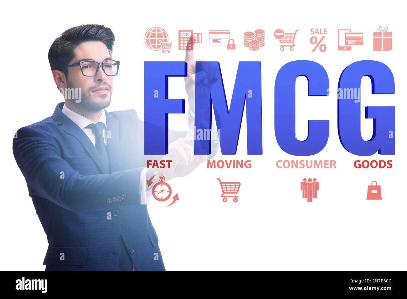 FMCG concept of fast moving consumer goods Stock Photo - Alamy