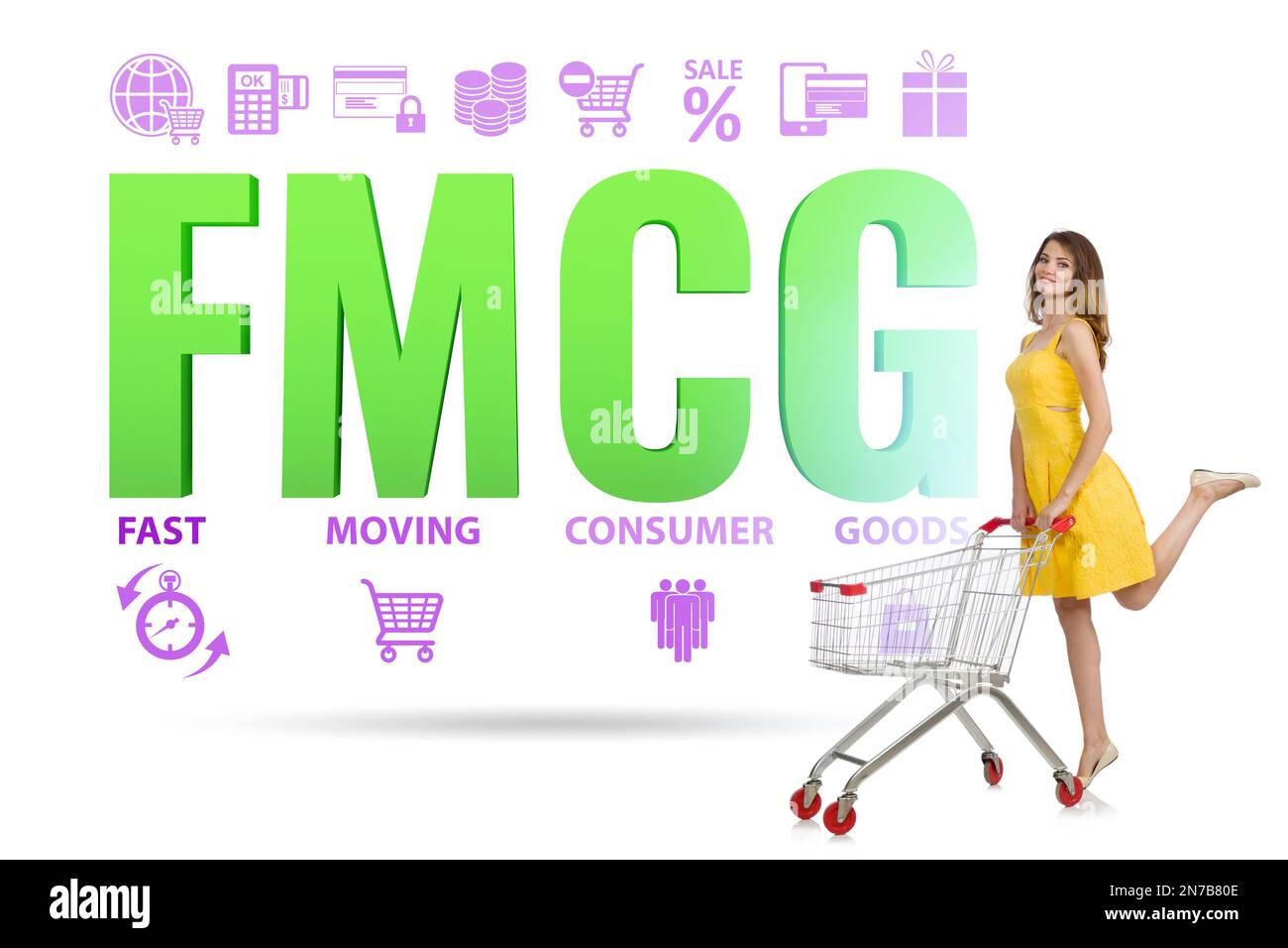 FMCG concept of fast moving consumer goods Stock Photo - Alamy