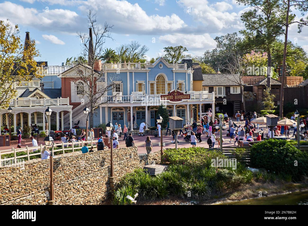 Bay Lake, FL, USA. February 03, 2023: Magic Kingdom weekends walk in ...