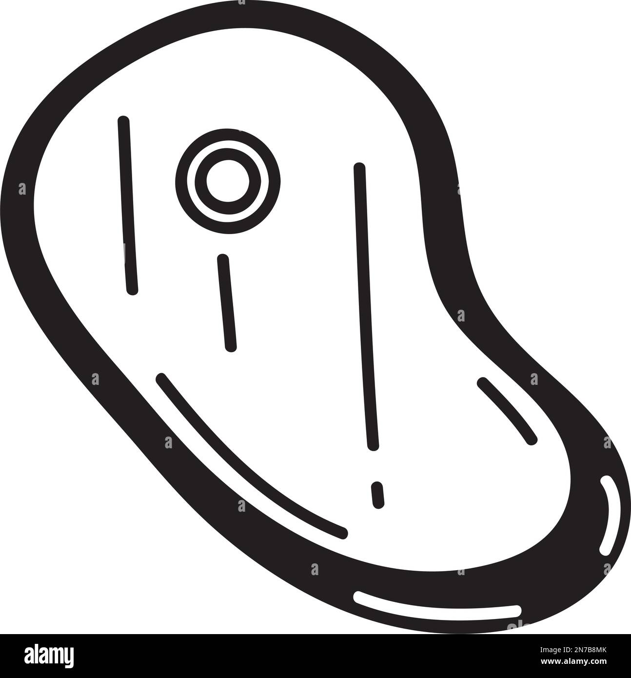 Raw bone meat fresh Black and White Stock Photos & Images - Alamy