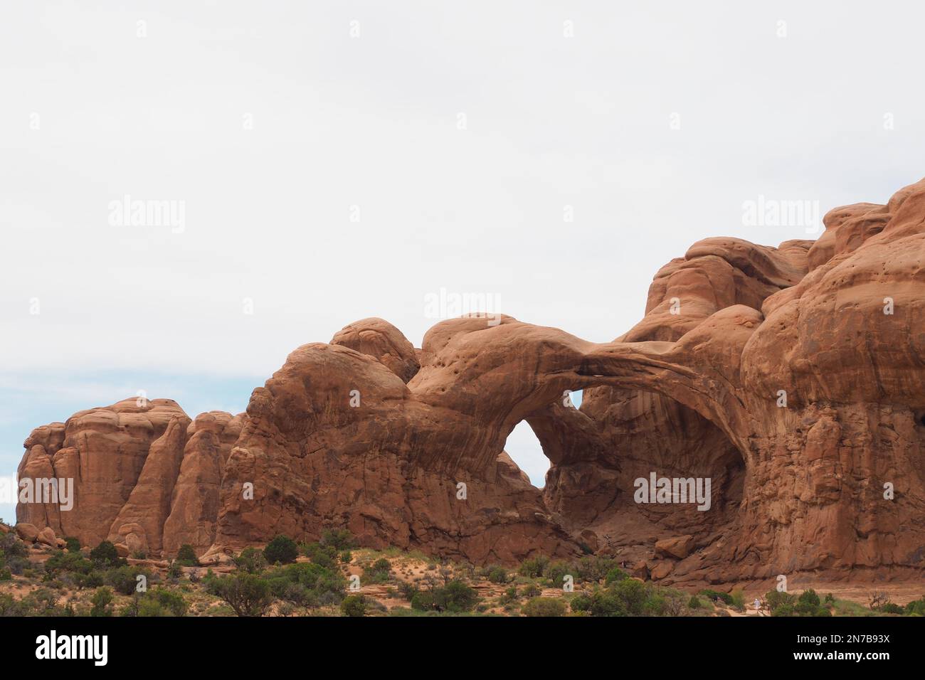 Double Arch at Arches National Park, Utah Stock Photo - Alamy