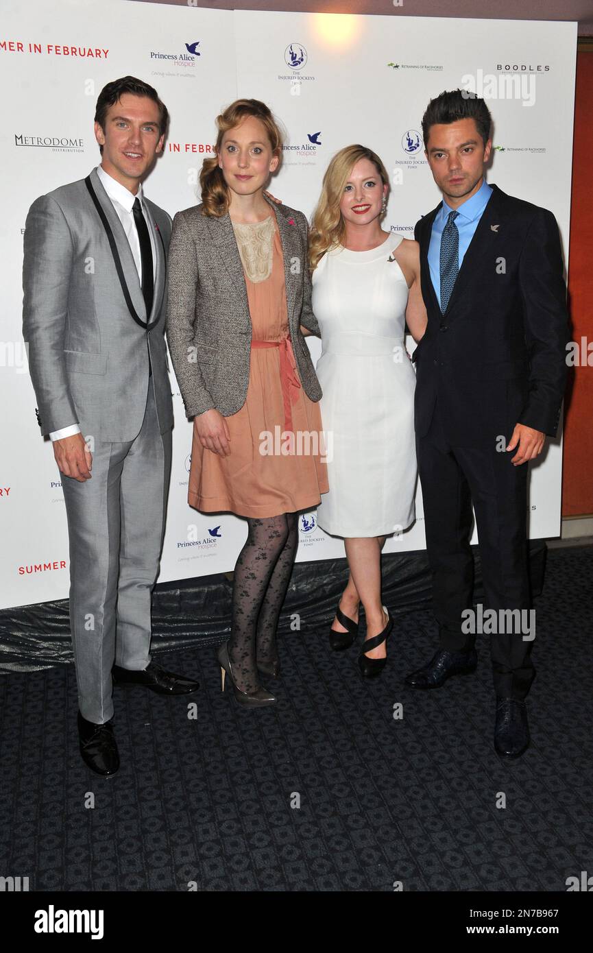 Dan Stevens, Hattie Morahan, Mia Austen & Dominic Cooper at the London ...