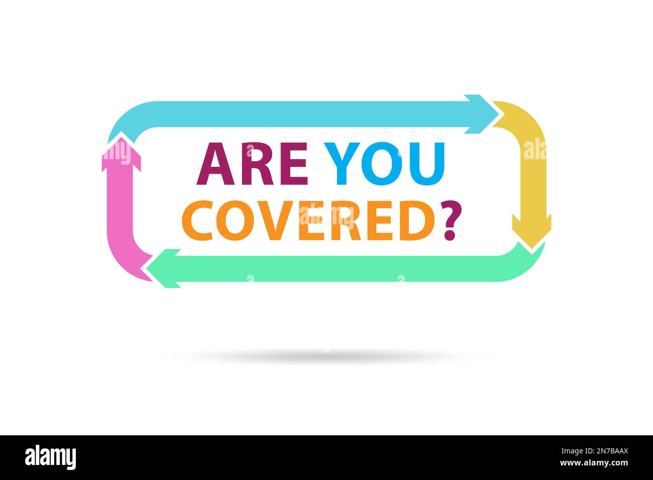 Comprehensive insurance concept with the question Stock Photo - Alamy