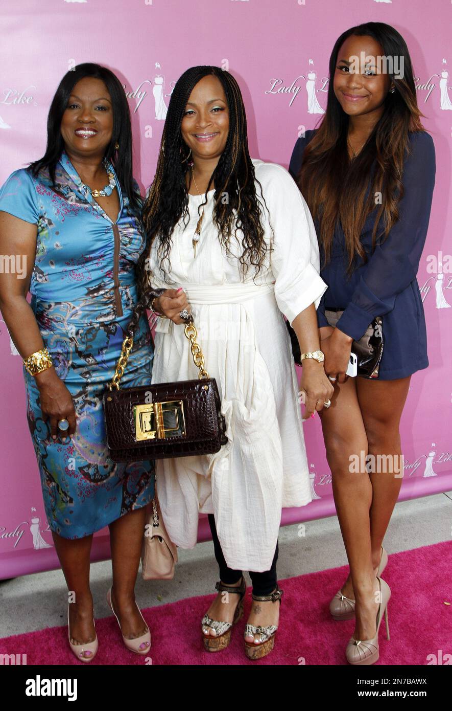 (L-R) Togetta Ulmer, Simone Smith and Samaria Smith attends Lady Like ...