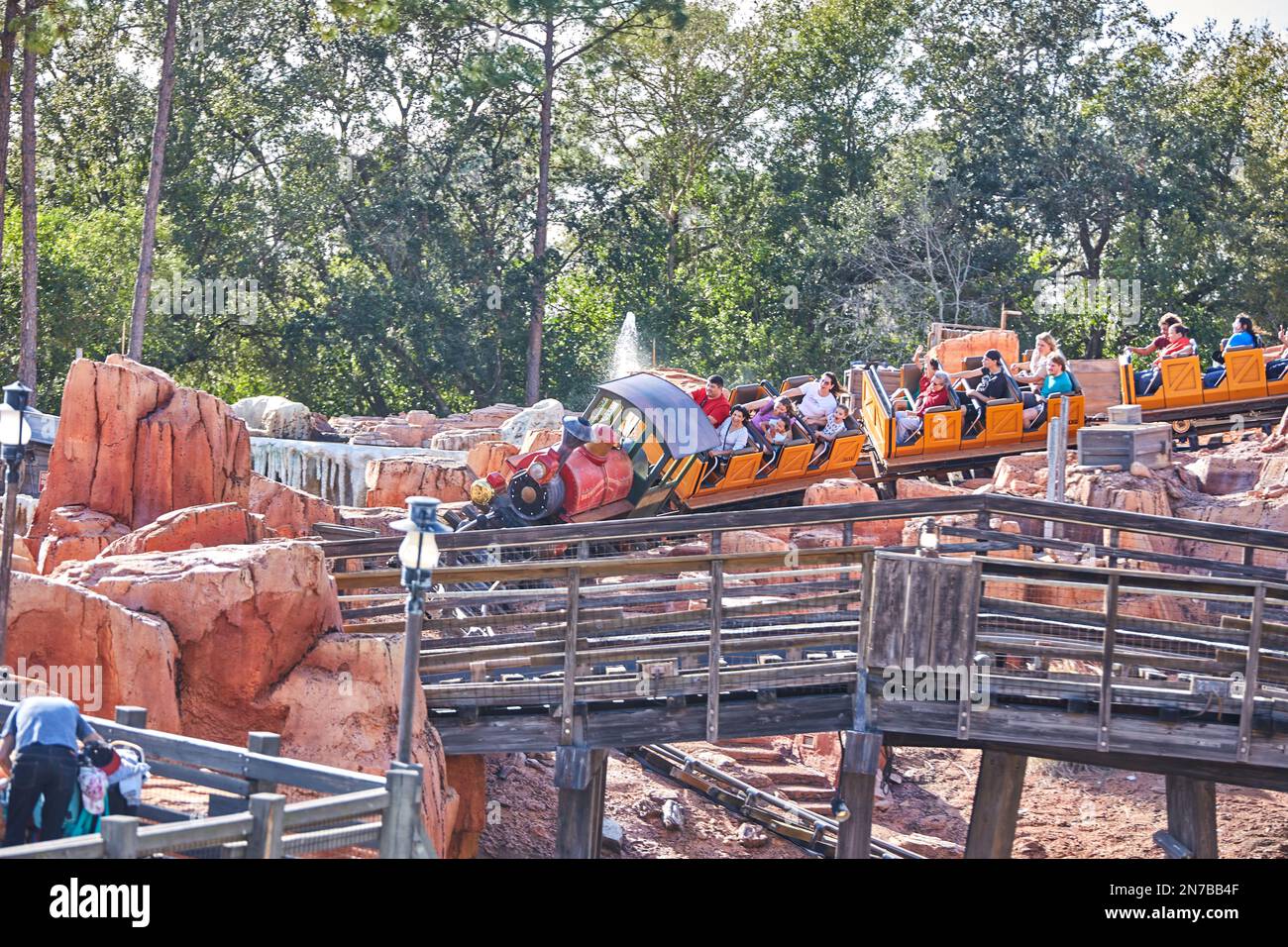 Bay Lake, FL, USA. February 03, 2023: Magic Kingdom weekends walk in ...