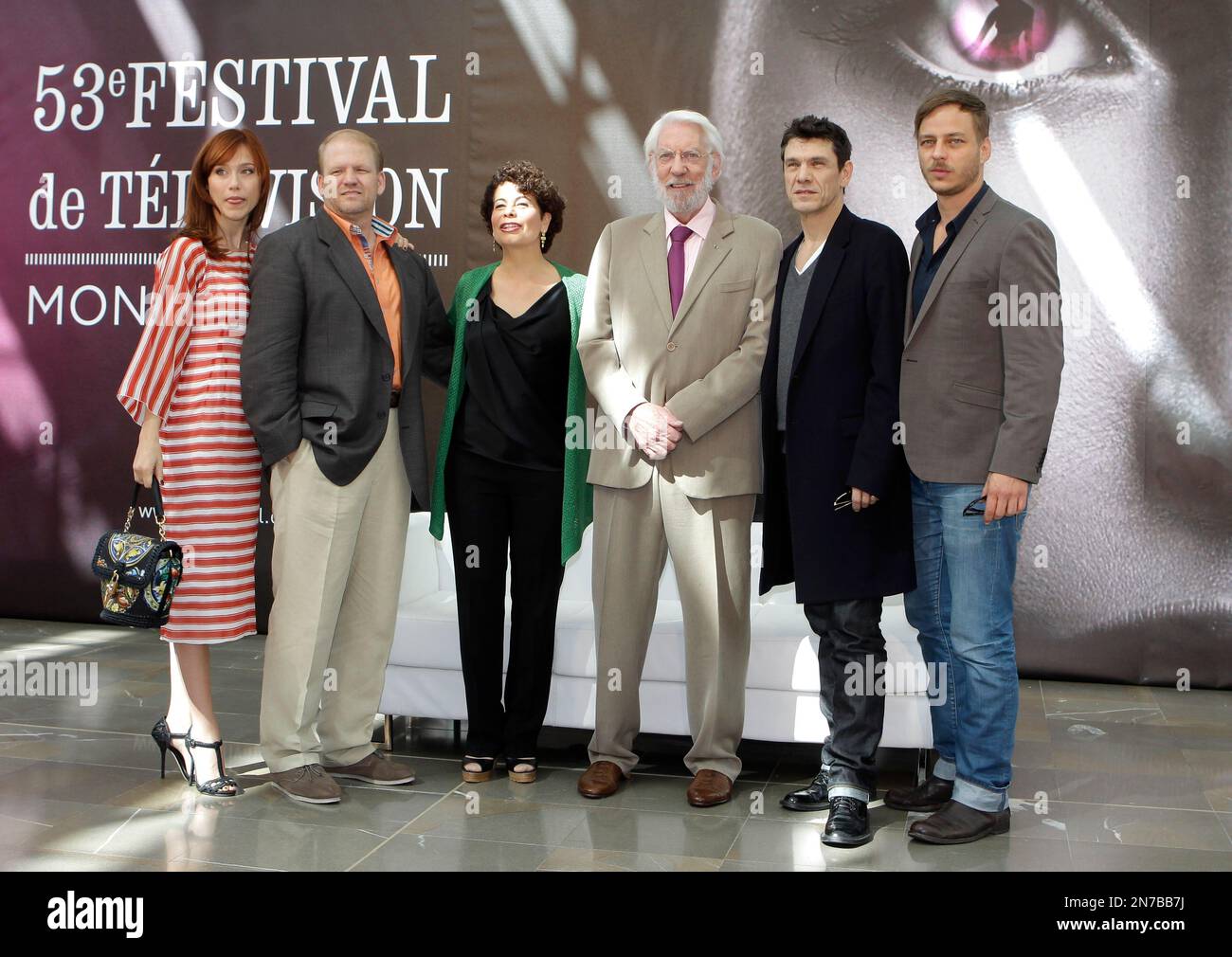 From left, actress Gabriella Pession, producer Edward Bernero ...