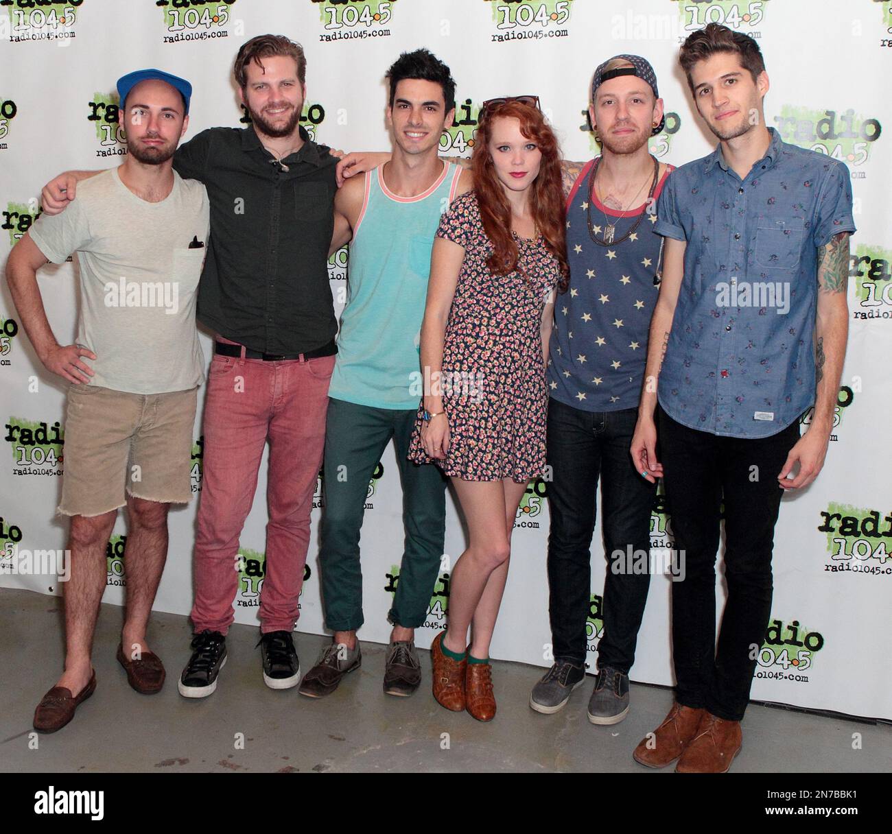 Indie rock band Royal Teeth perform during the Radio 104.5 Summer Block ...