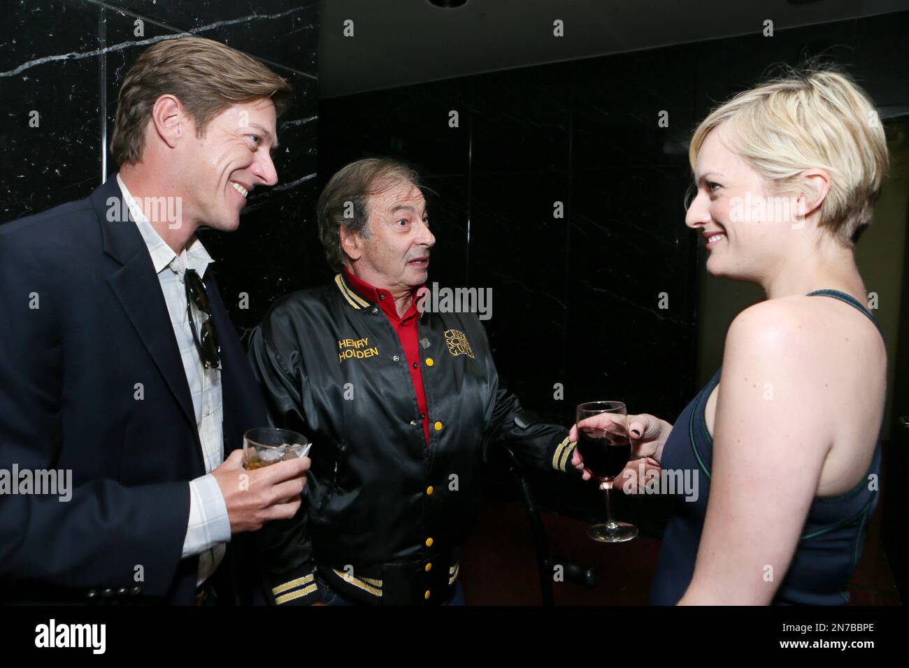 From left, Kevin Rahm, Henry Holden and Elisabeth Moss at the Mad Men ...